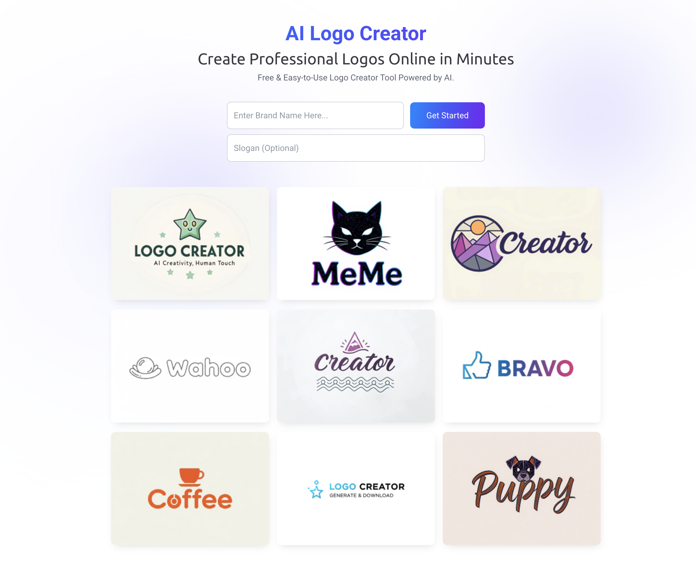 Logo Creator – Free AI Logo Creator Online